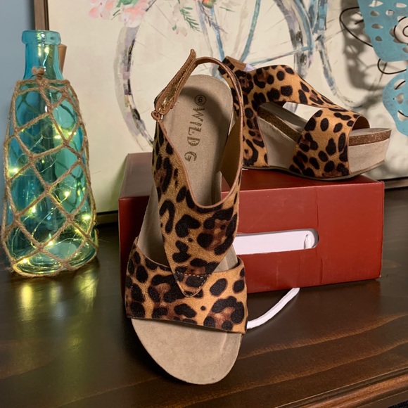 Wild G | Shoes | Leopard Print Platform Sandals | Poshmark